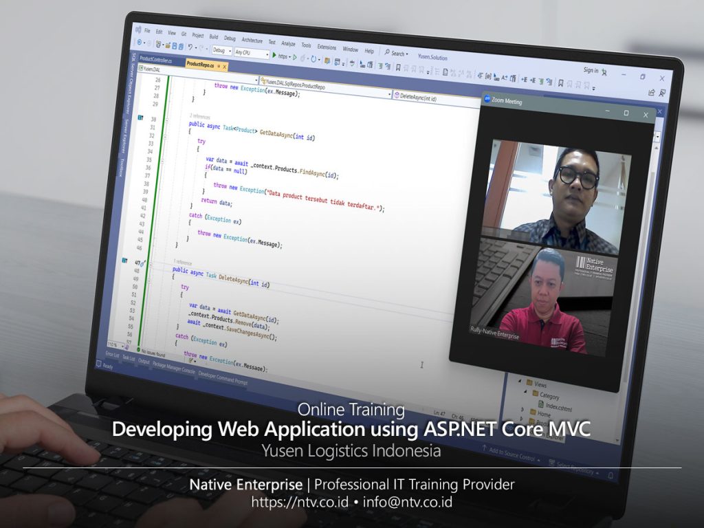 Online Training "Developing Web Application using ASP.NET Core MVC" bersama Yusen Logistics ...