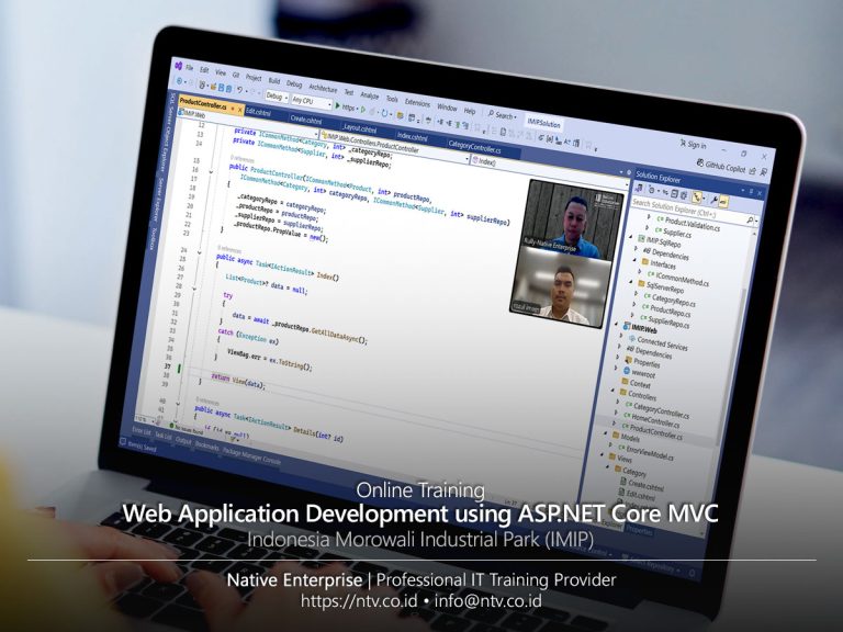 Online Training "Web Application Development using ASP.NET Core MVC" bersama Indonesia Morowali ...