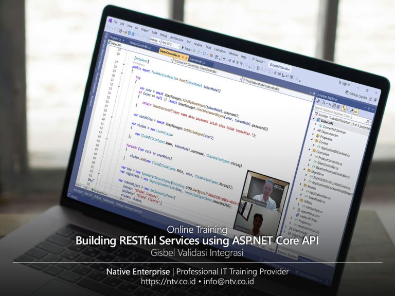 Online Training “Building RESTful Services using ASP.NET Core API” bersama Gisbel Validasi ...